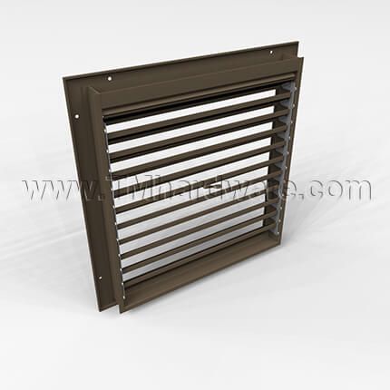 Activar Door Louver 1100C | Adjustable "Z" Blades | Single Flanged ...