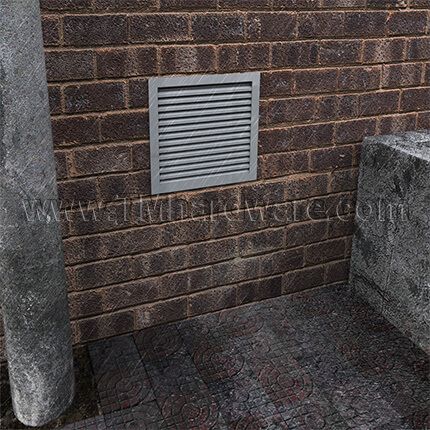 Activar Door Louver 1400A | Stormproof Aluminum "Z" Blades | Flanged ...