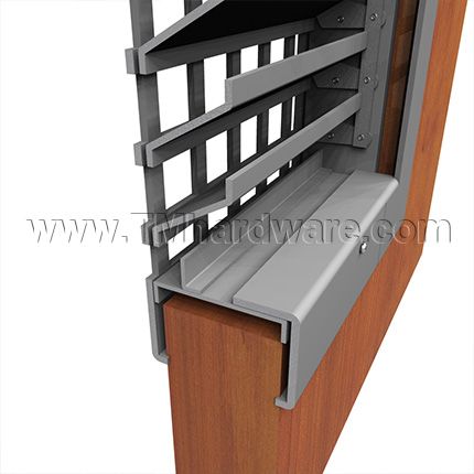 Door Air Louver with Security Grille for Fire Rated Door | 45% free ...