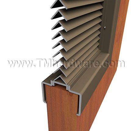 Air louver for doors 1-34" thick | Non-Vision | V Blades | TMhardware.com