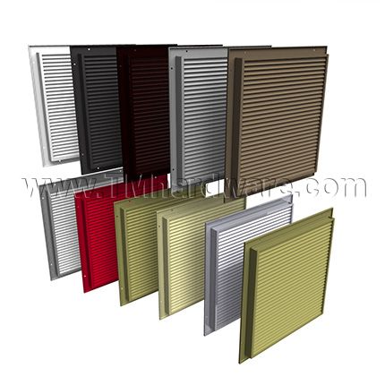 Air louver for all door sizes | Non Vision | V blades | TMhardware.com