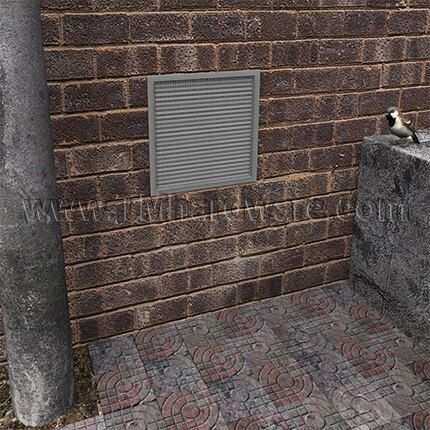 Activar Door Louver 900FPL | Galvanized "Z" Blades with Bird Screen ...