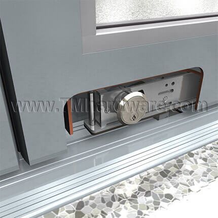 Adams Rite Deadlock 1830 | Bottom Rail Locking | For Ultra Narrow Stile ...