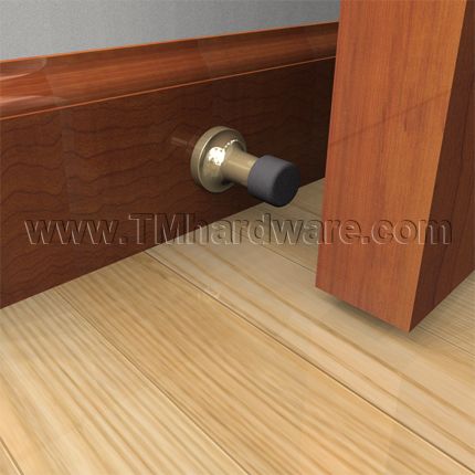 Door Stop | 1-3/8" Baseboard Door Bumper | TMhardware.com