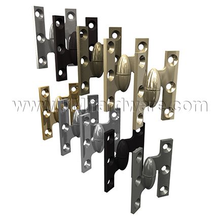 Deltana Olive Knuckle Hinge 3" x 2-1/2" Solid Brass | TMHardware