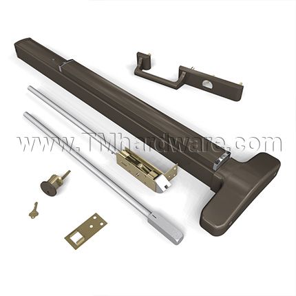 Falcon 24-C Heavy Duty Concealed Vertical Rod Exit Device, Narrow Stile ...