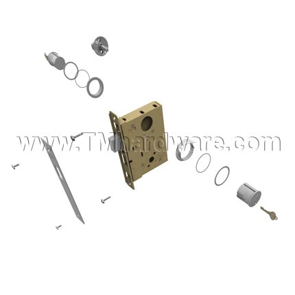 Deadbolt, Mortised |Hager 3800S - Grade 1, Industrial | TMHardware.com