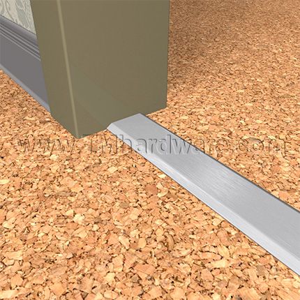 2.5" Wide Aluminum Door Threshold | Smooth Surface | TMHardware.com