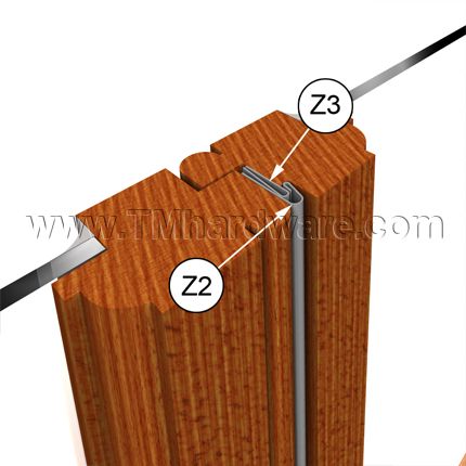 Interlocking Metal Weatherstripping Hooks, for Wooden Windows and Doors ...