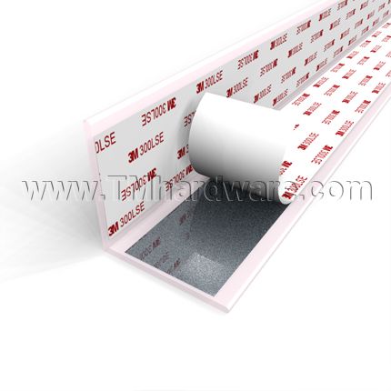 Adhesive Glass Door Edge Protector, PVC with PSA Tape, Two size Options ...