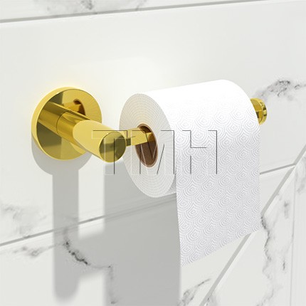 2804 Modern Brass Paper Holder with Brass Disk Rosette| EM2804| TMHardware.com