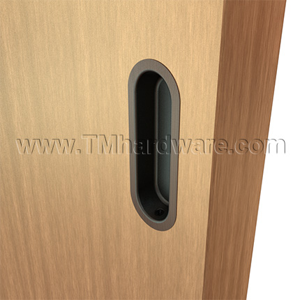 Ives 223 Flush Pull, Low Profile, Oval, 3-9/16" x 1-5/16"