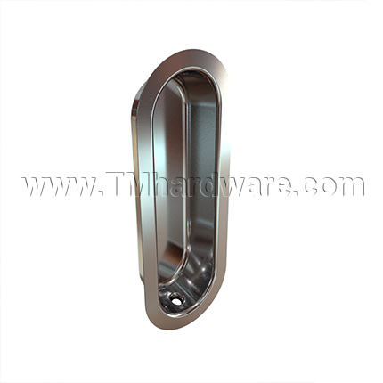 Ives 223 Flush Pull, Low Profile, Oval, 3-9/16" x 1-5/16"