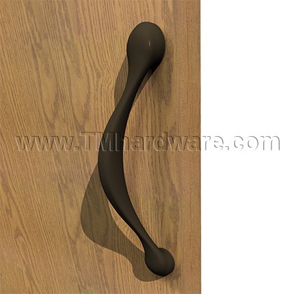 Ives 8312 Plymouth Style Door Pull | Curved Offset Design | 12” CTC | Trademark Hardware