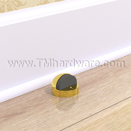 Ives R14 | Brass | Dome Stop Rise | www.TMHardware.com