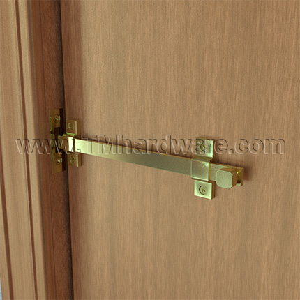 Door Bolt |1-3/16" throw, 8" long | Surface Mounted | TMHardware.com