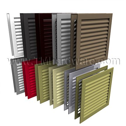 Two Piece Door Air Louver | 50% free flow area | Y shaped Blades ...