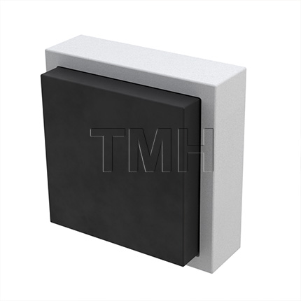Door Stop | Square Wall Mounted | Solid Brass | TMHardware.com