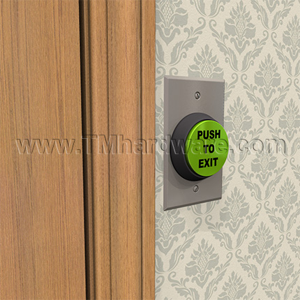 Securitron | PB5 Medium Round Button | TMHardware.com