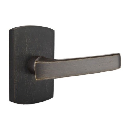 Yuma Lever on #4 Rosette | Emtek Lever | EM7100YM | TMHardware.com