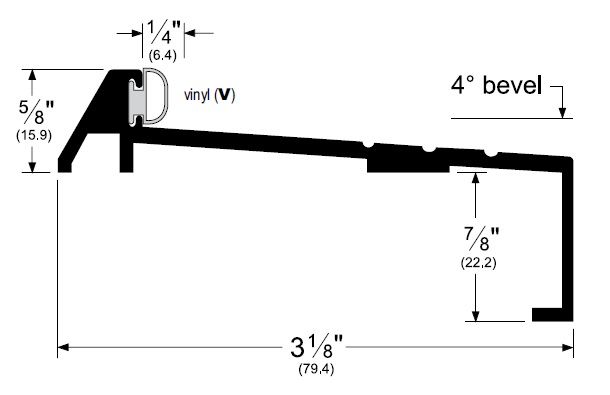 Bumper Threshold with Rubber Seal for Prehung Door Sill, By Pemko, Sold ...
