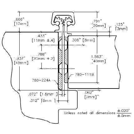 Roton 780-111HD Continuous Geared Hinge, Concealed Leaf | By Hager | TM ...
