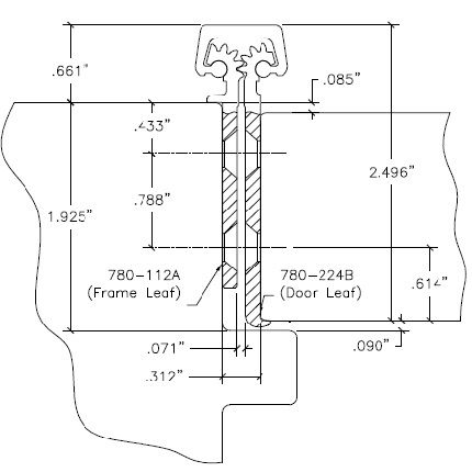 Roton 780-124HD Continuous Geared Hinge, Concealed Leaf | By Hager | TM ...