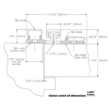 Roton 780-157HD Continuous Geared Hinge, Full Surface | By Hager | TM ...