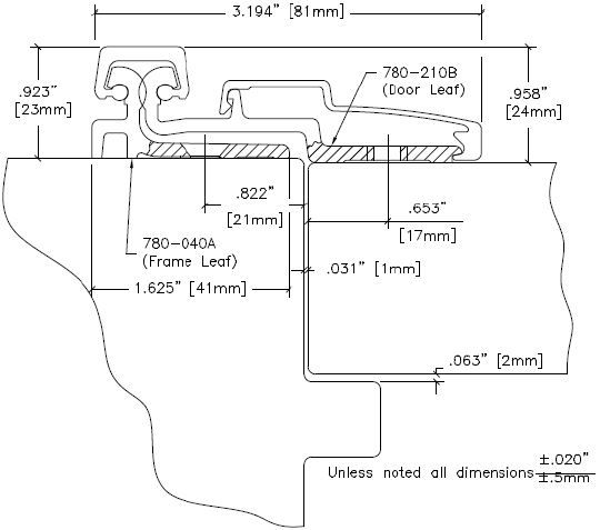 Roton 780-210 Continuous Geared Hinge, Full Surface Leaf | By Hager ...